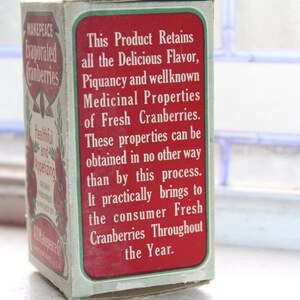 Antique Evaporated Cranberries Box Country Store Display - Etsy