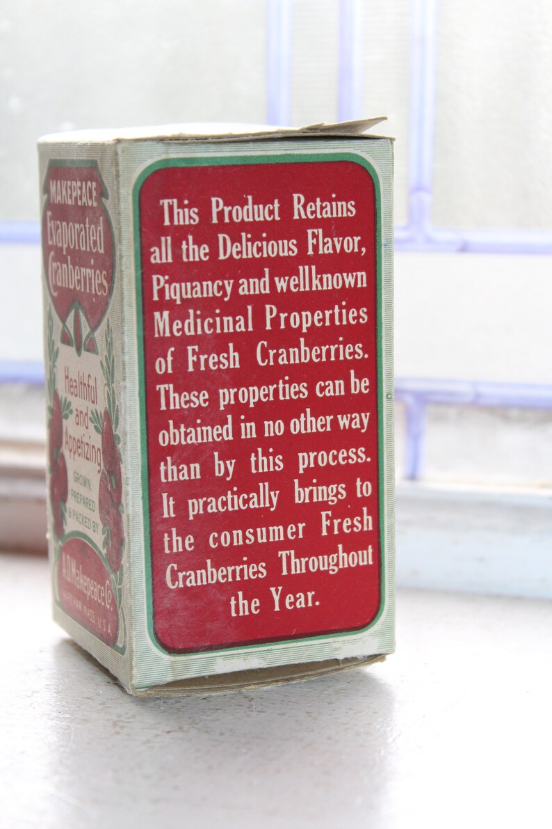 Antique Evaporated Cranberries Box Country Store Display - Etsy
