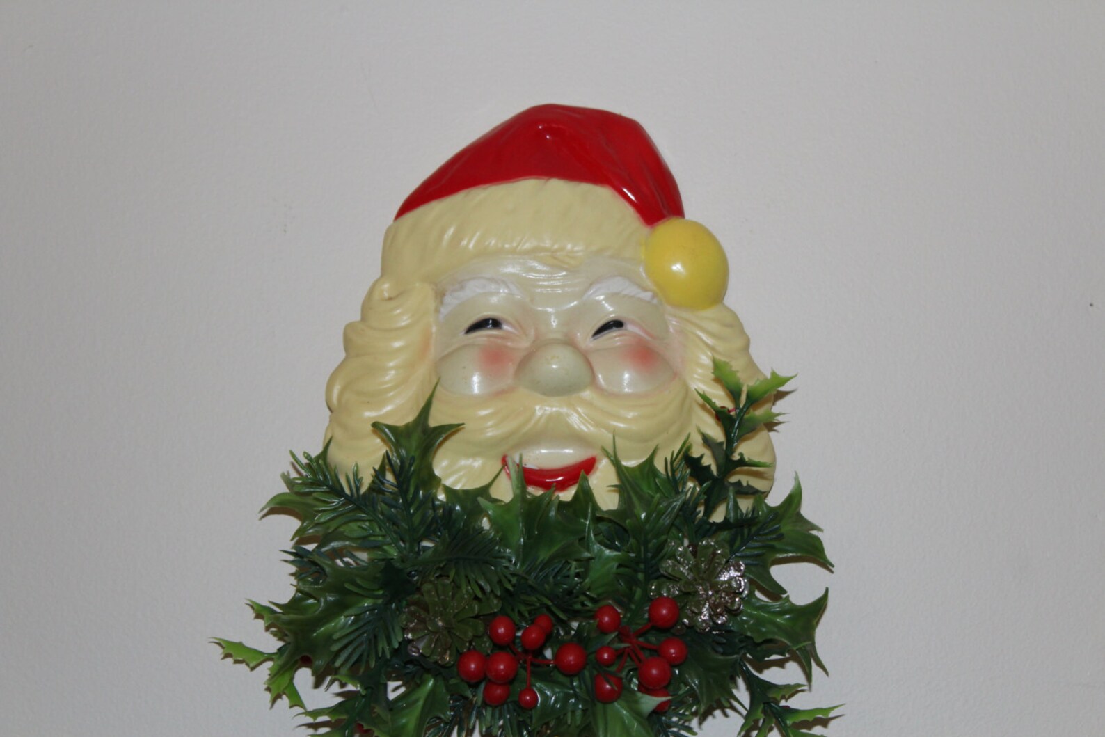 Santa and Christmas Bells Wall Decor Vintage 1950s - Etsy