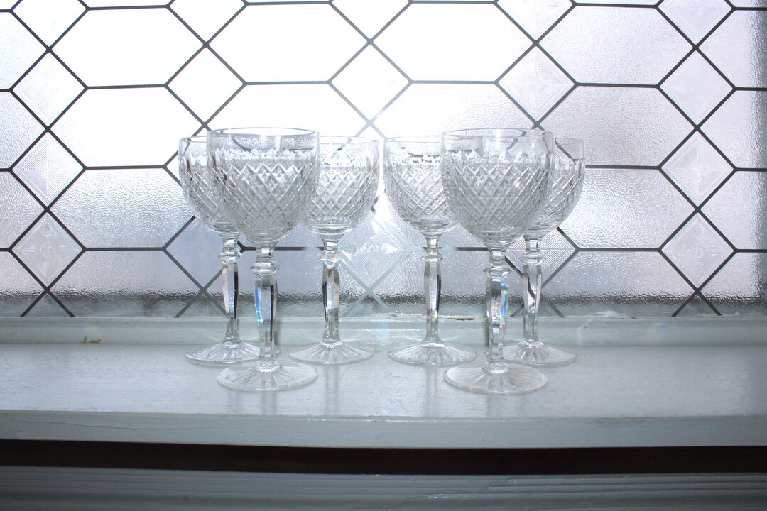 6 Vintage Franze Wittwer Mozell Elegant Wine Glasses 1950s - Etsy