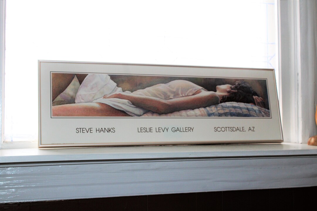 Steve Hanks Poster Leslie Levy Gallery Scottsdale AZ Risque Woman - Etsy