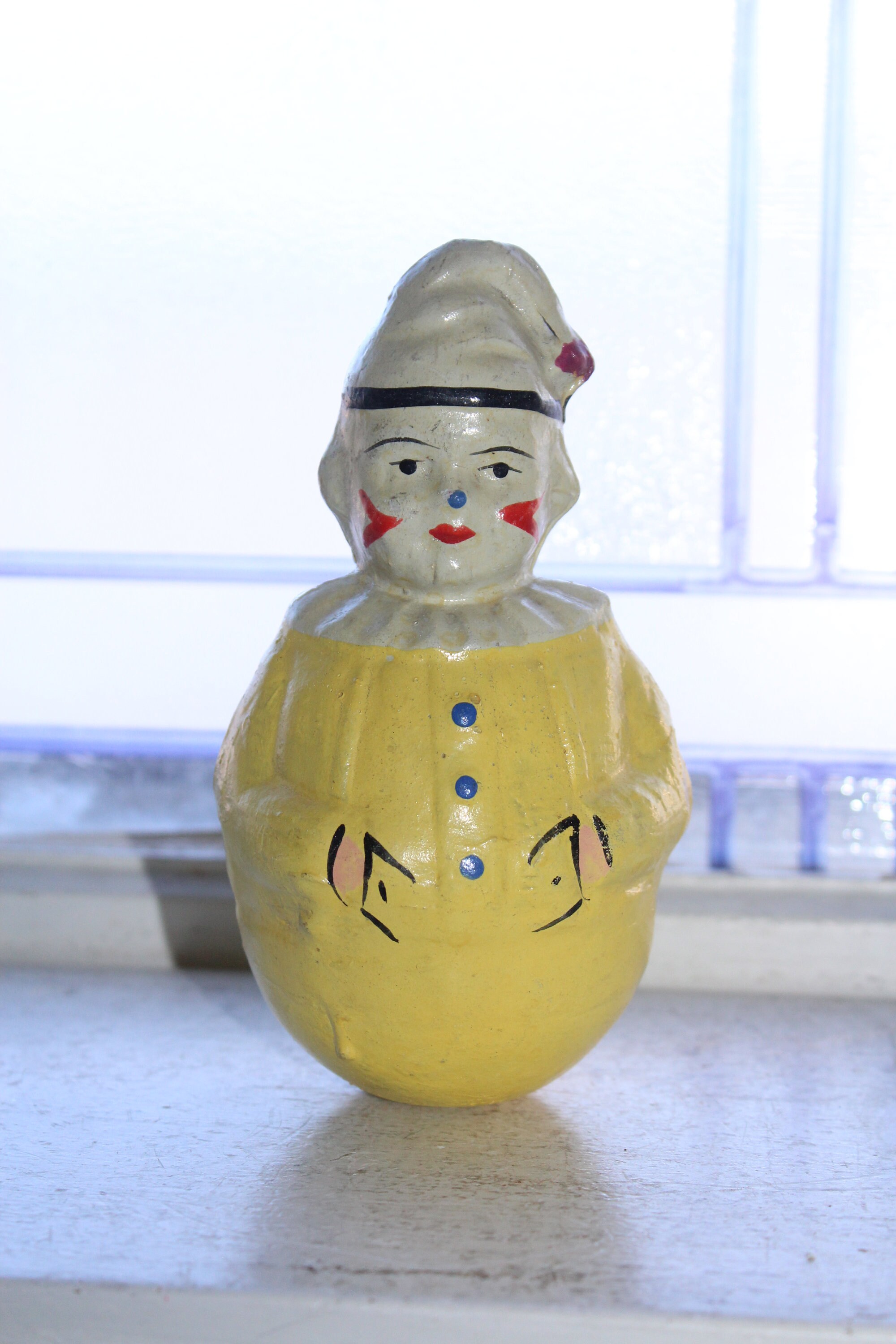 Antiek Speelgoed Roly Poly Clown Compositie Papier Maché - Etsy Nederland