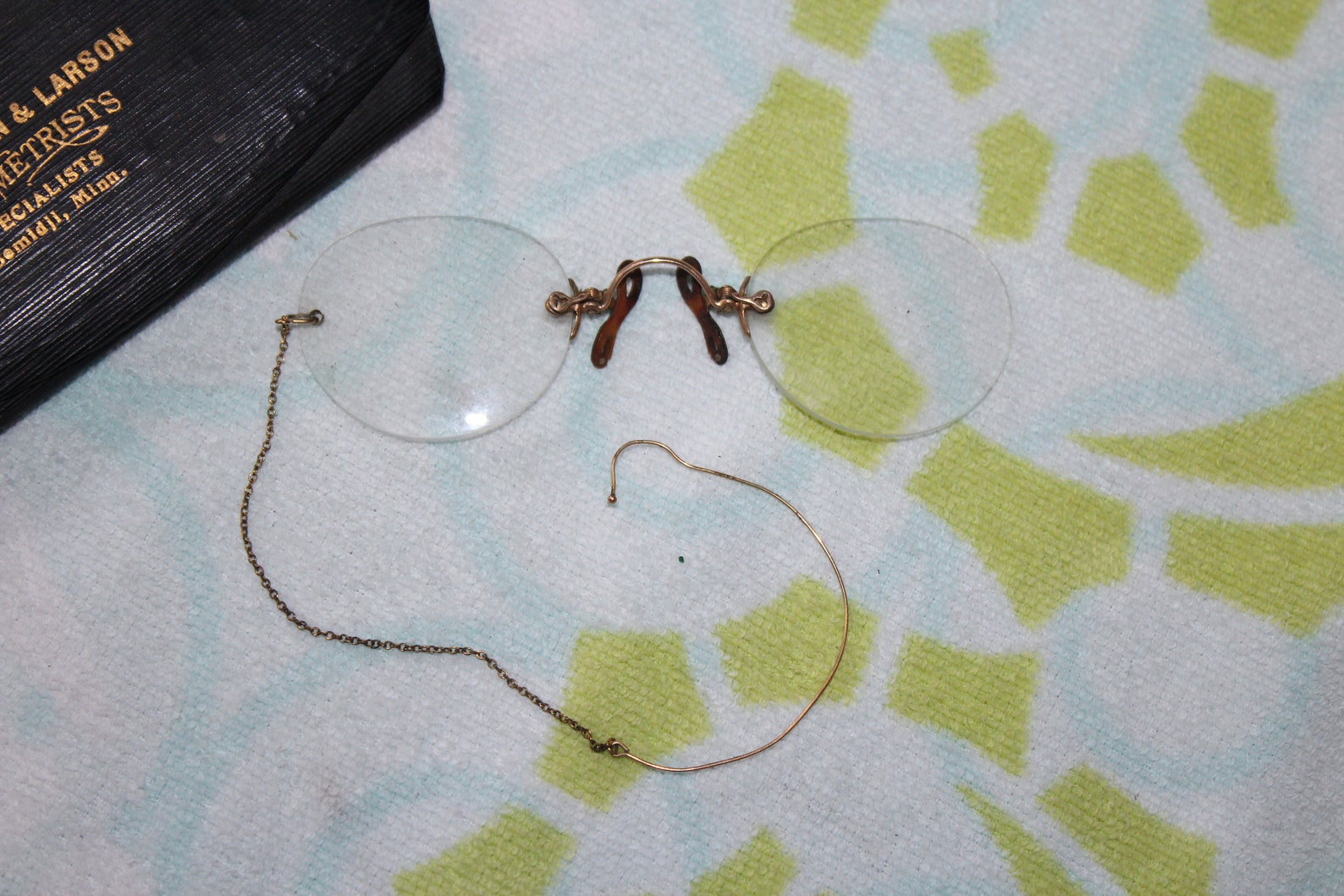 Antique Pins Nez Eyeglasses Nose Pinch With Case Circa 1901 - Etsy