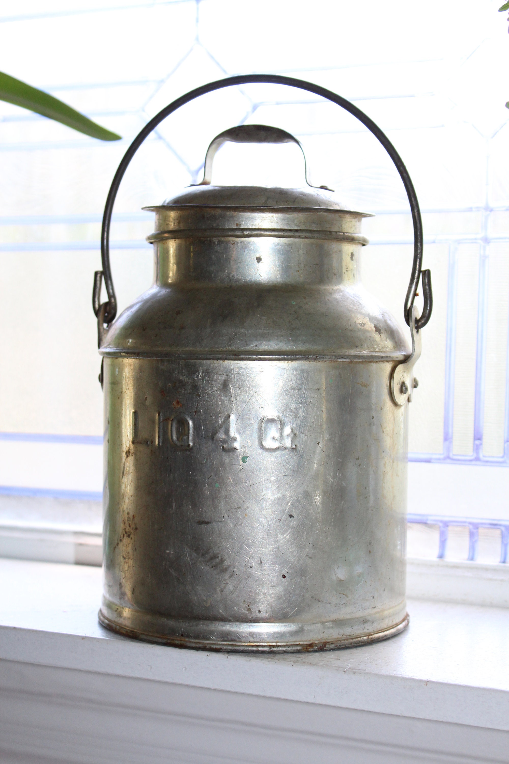 Vintage Cream Can Small Milk Can Rustic Farmhouse Decor