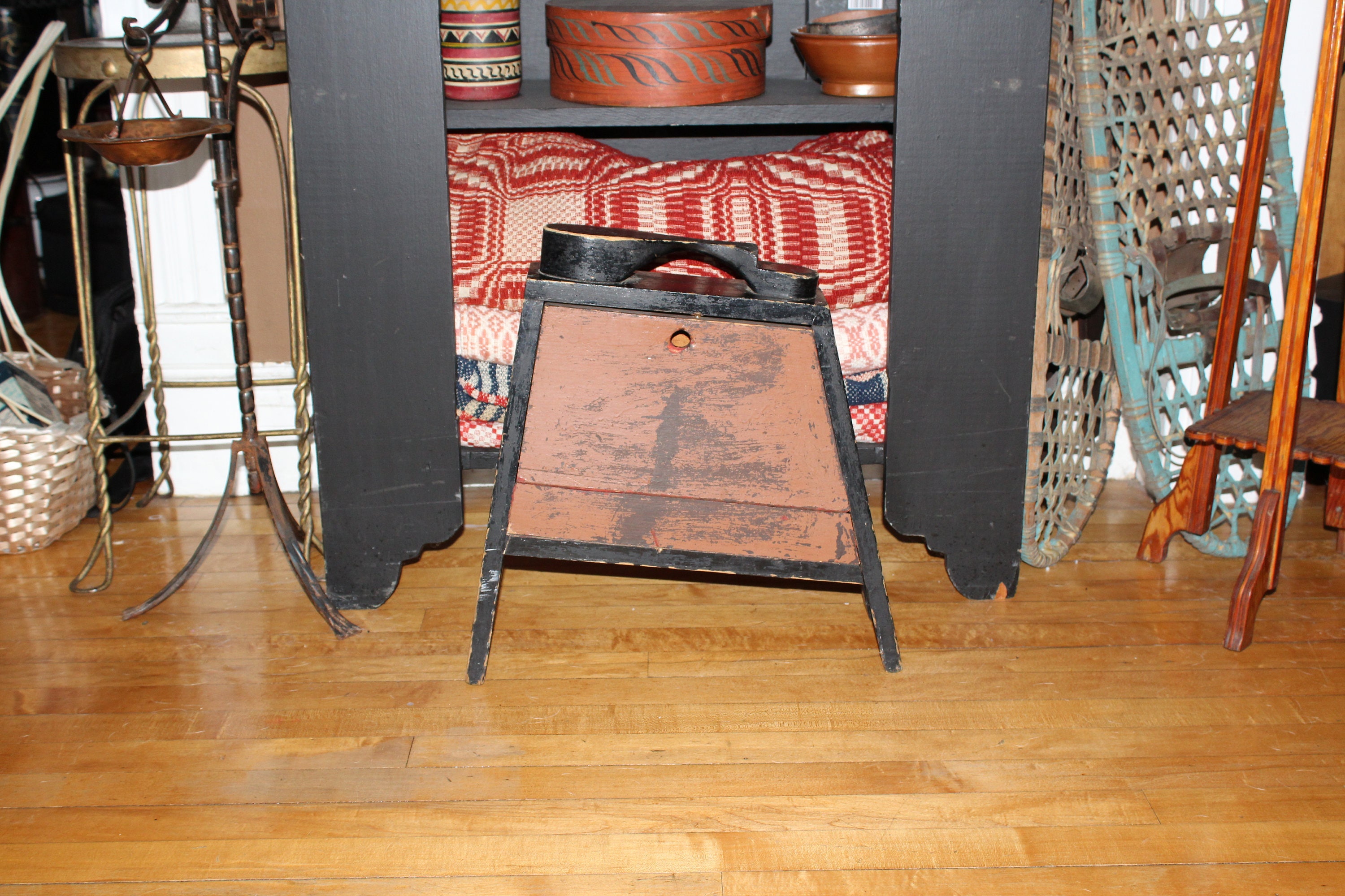 Unique Vintage Shoe Shine Stool Kit