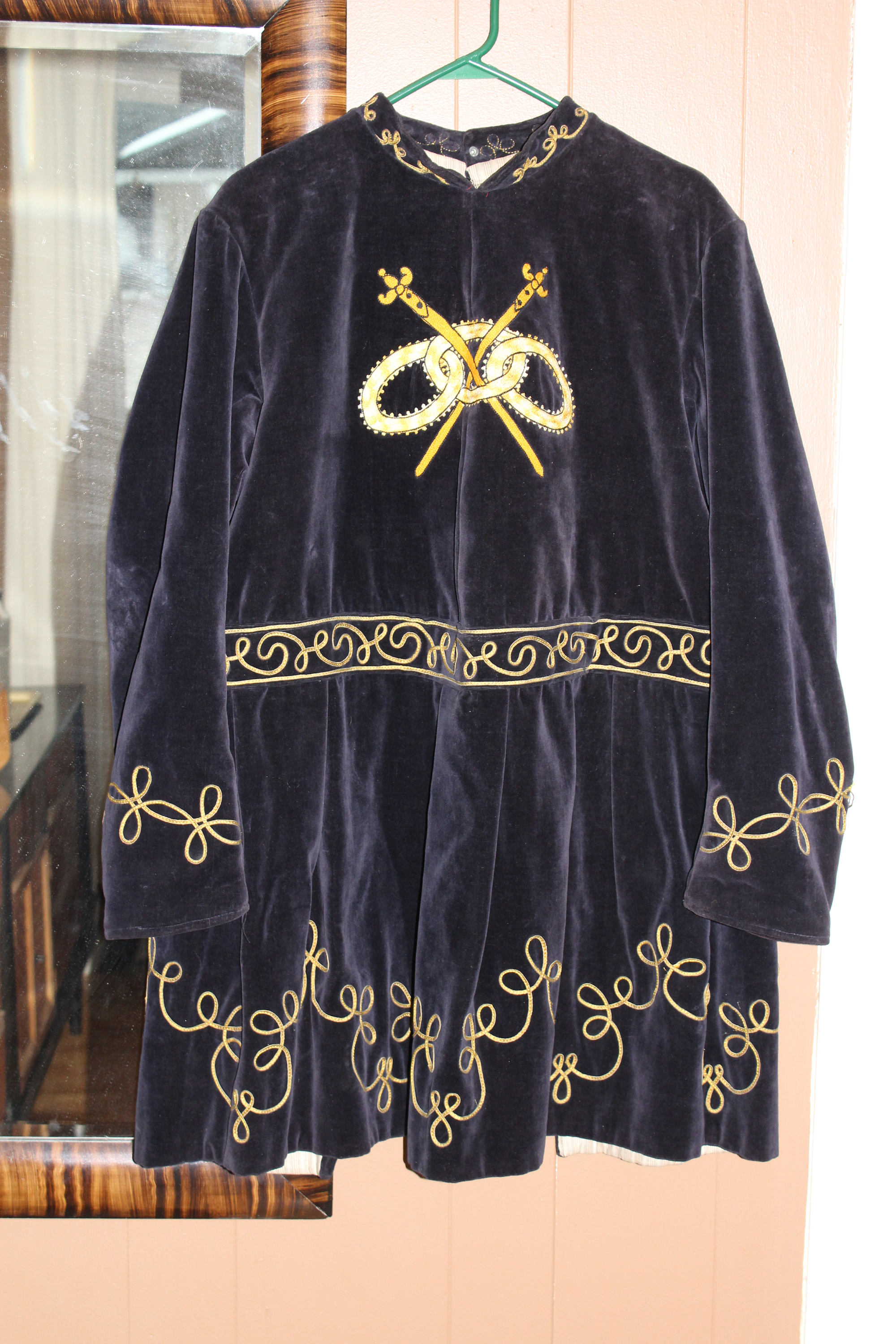 Antique Odd Fellows Tunic Masonic Halloween Rennaissance Costume Wizard