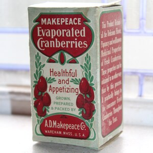 Antique Evaporated Cranberries Box Country Store Display - Etsy