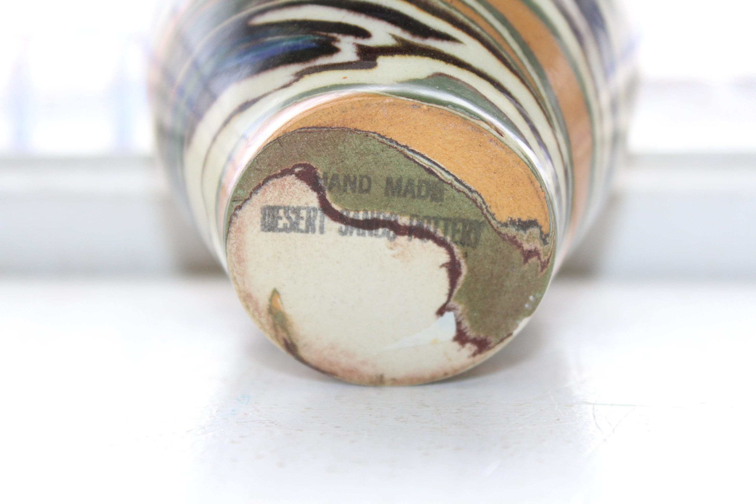 Desert Sands Pottery Vase Gloss Finish Vintage Southwestern Decor