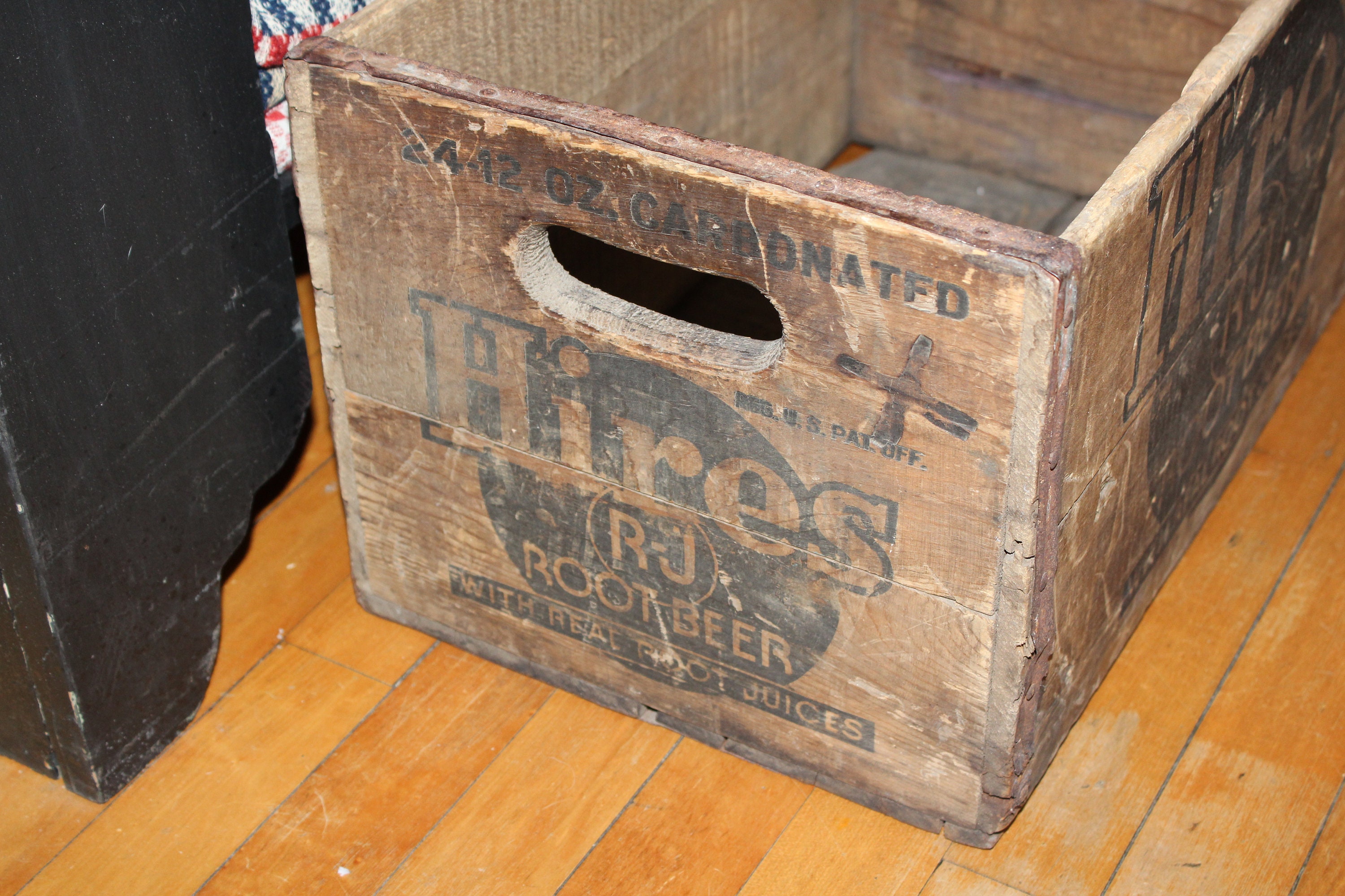 Vintage Hires Root Beer Box Crate Wood