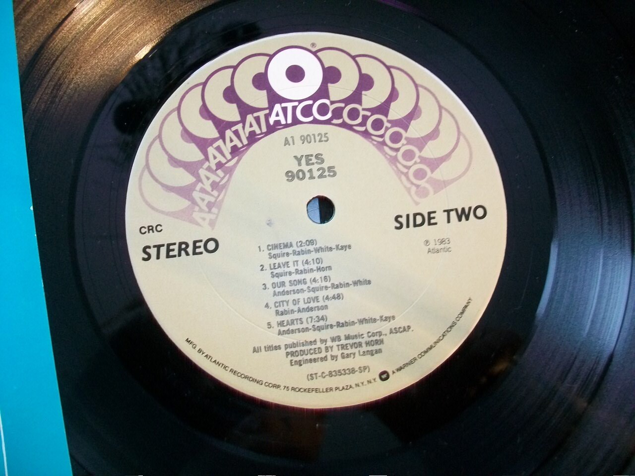 Yes 90125 Record Album 1983 Vintage Vinyl