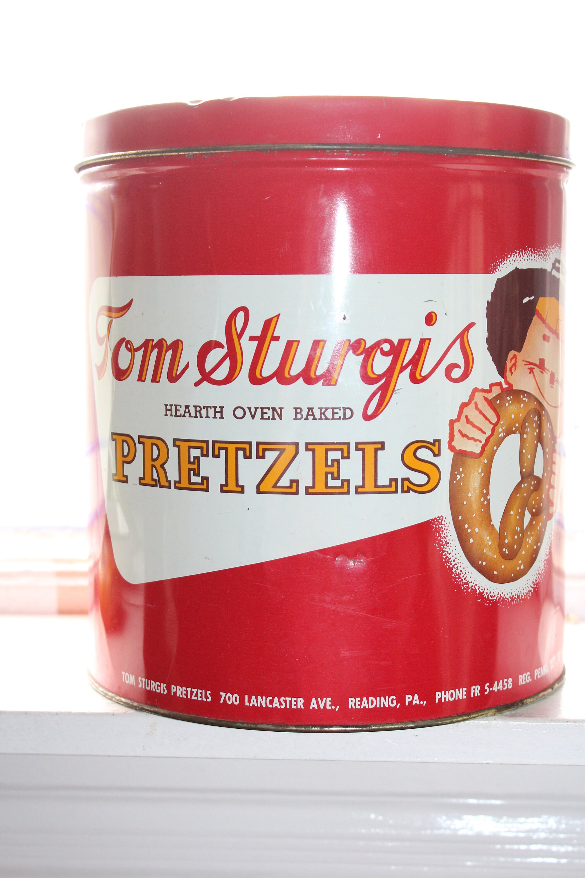 Home & Living Kitchen Storage Large Tom Sturgis Pretzels Tin Vintage ...