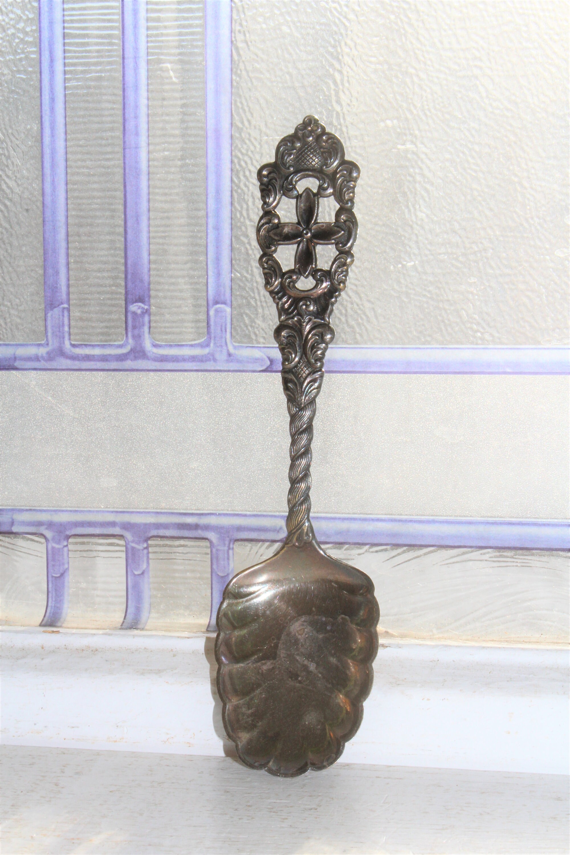 Antique Silverplate Spoon T K Norway Norwegian Scandinavian
