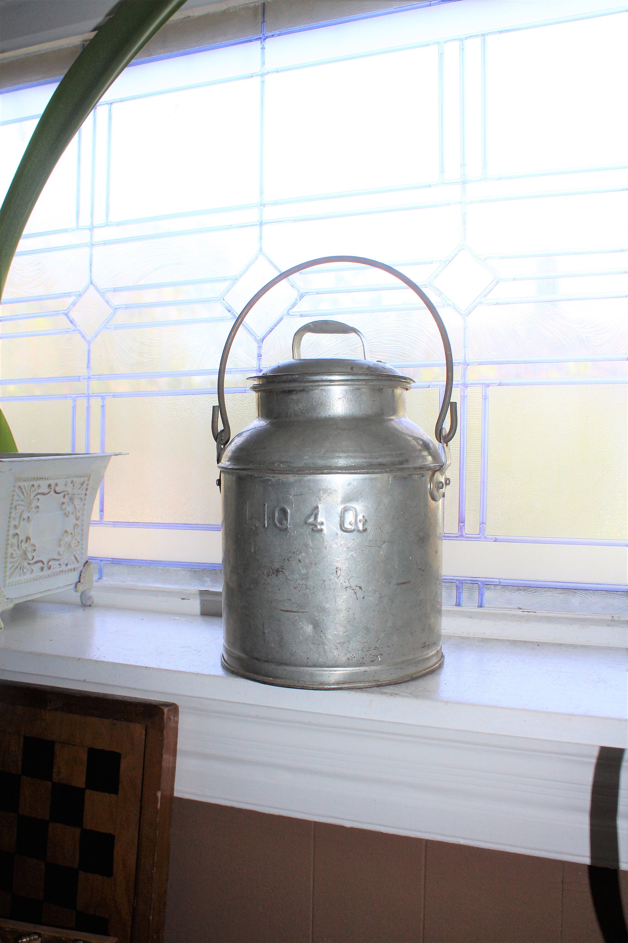 Vintage Cream Can 4 Qt Milk Can Rustic Farmhouse Decor
