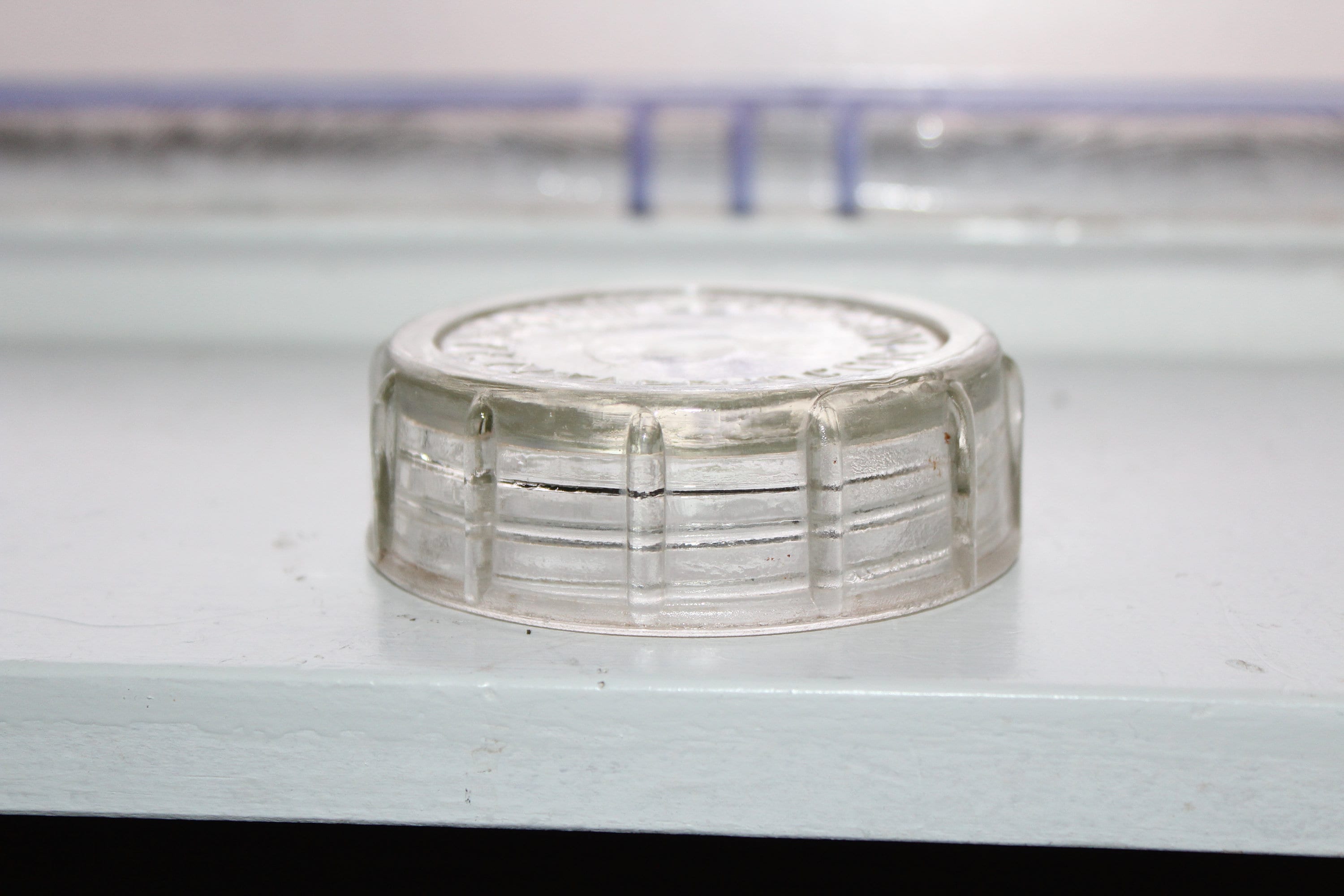 Antique Simplex Glass Mason Jar Lid
