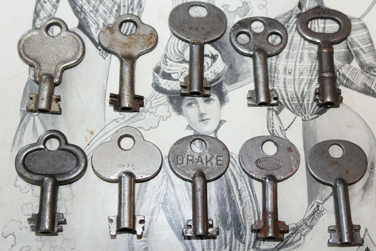 Displaying Antique Keys