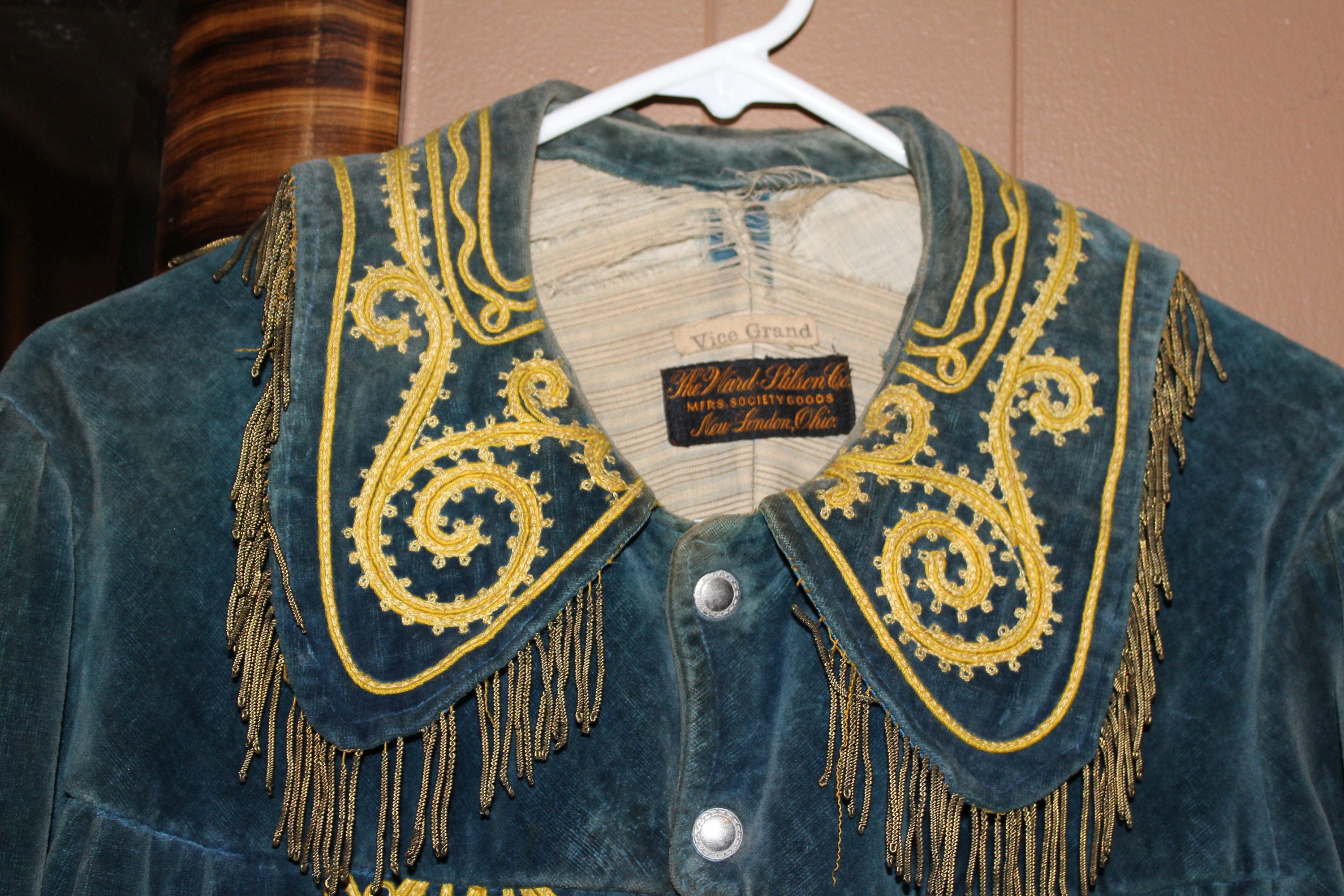 Antique Odd Fellows Robe Masonic Halloween Rennaissance Costume Wizard