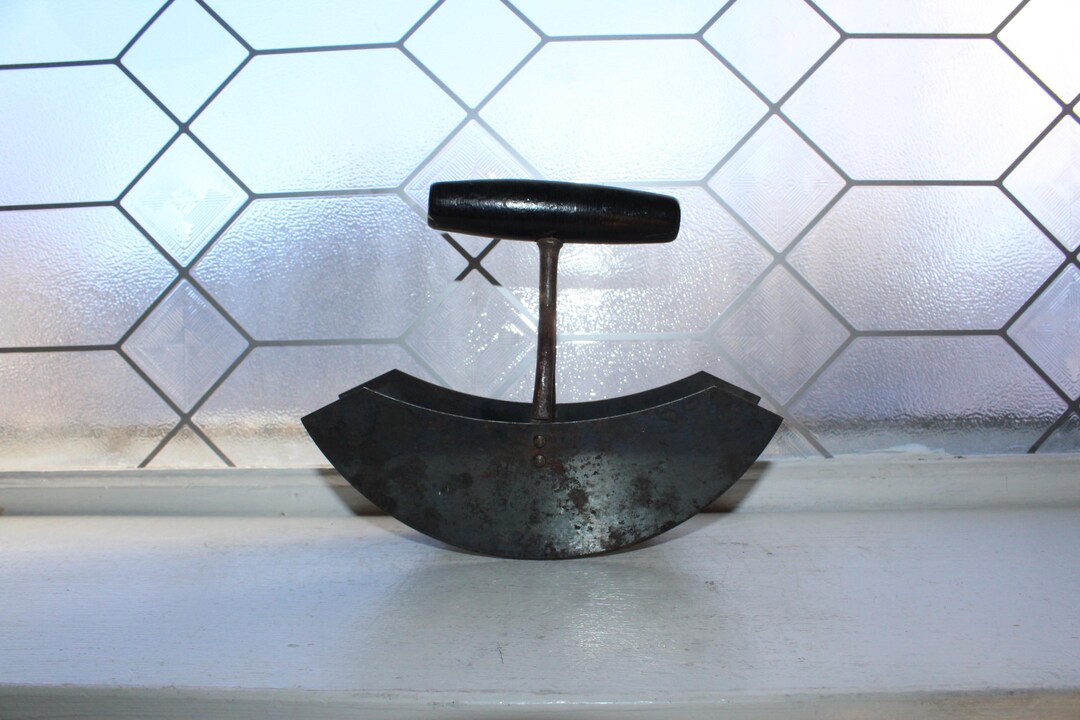 Antique Kitchen Chopper Double Blade Metal and Wood Early 1900s - Etsy