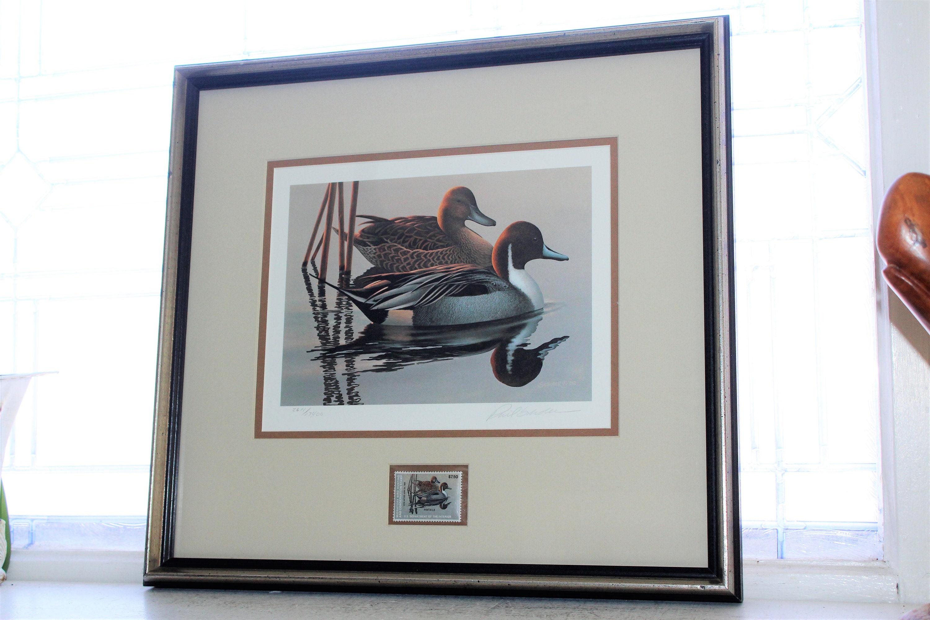 1983-84 Migratory Bird Hunting Print and Stamp Phill Scholer Signed
