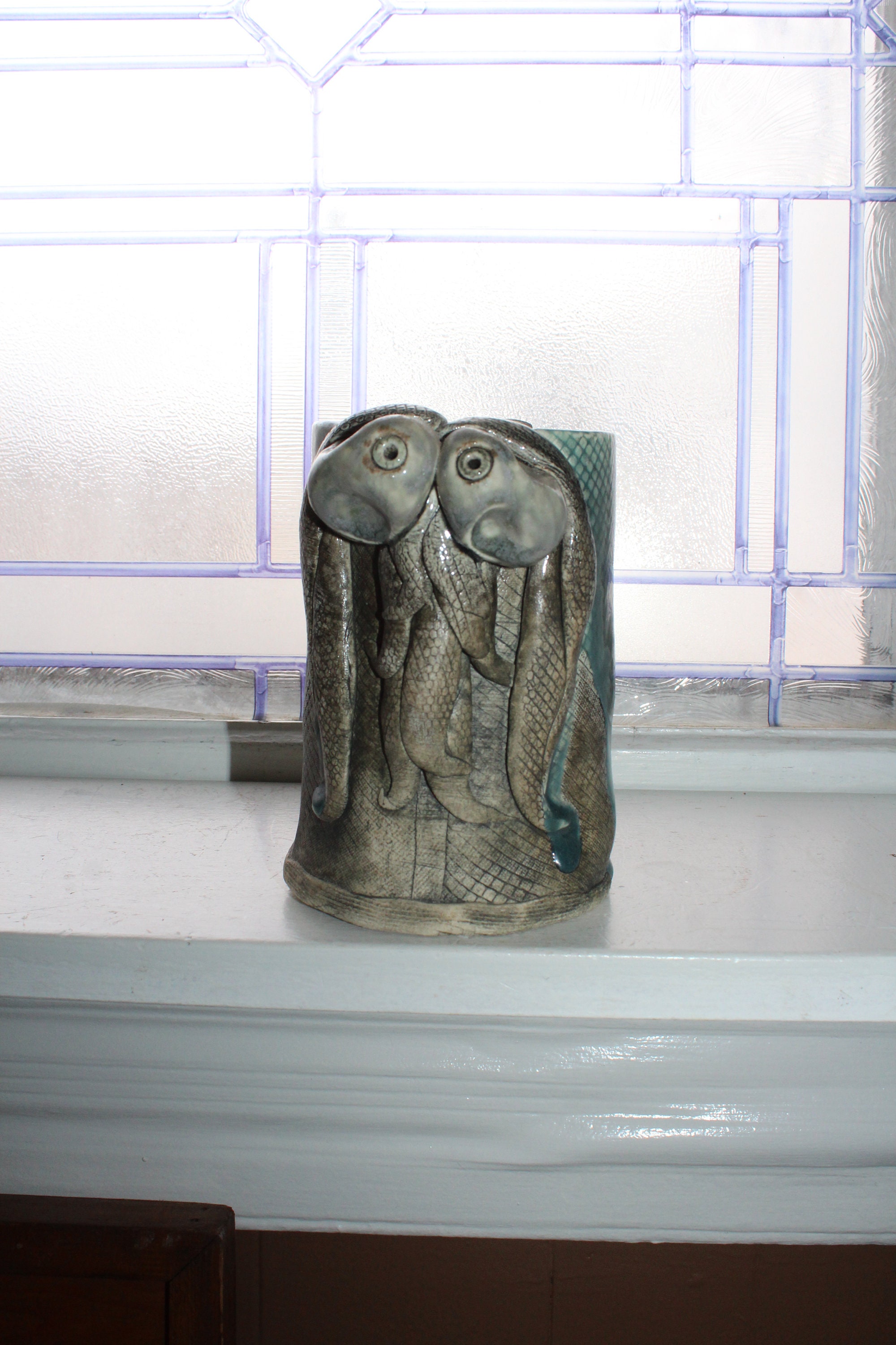 Richard Marshall Pottery Coffee Mug Gothic Woo Creature North Carolina