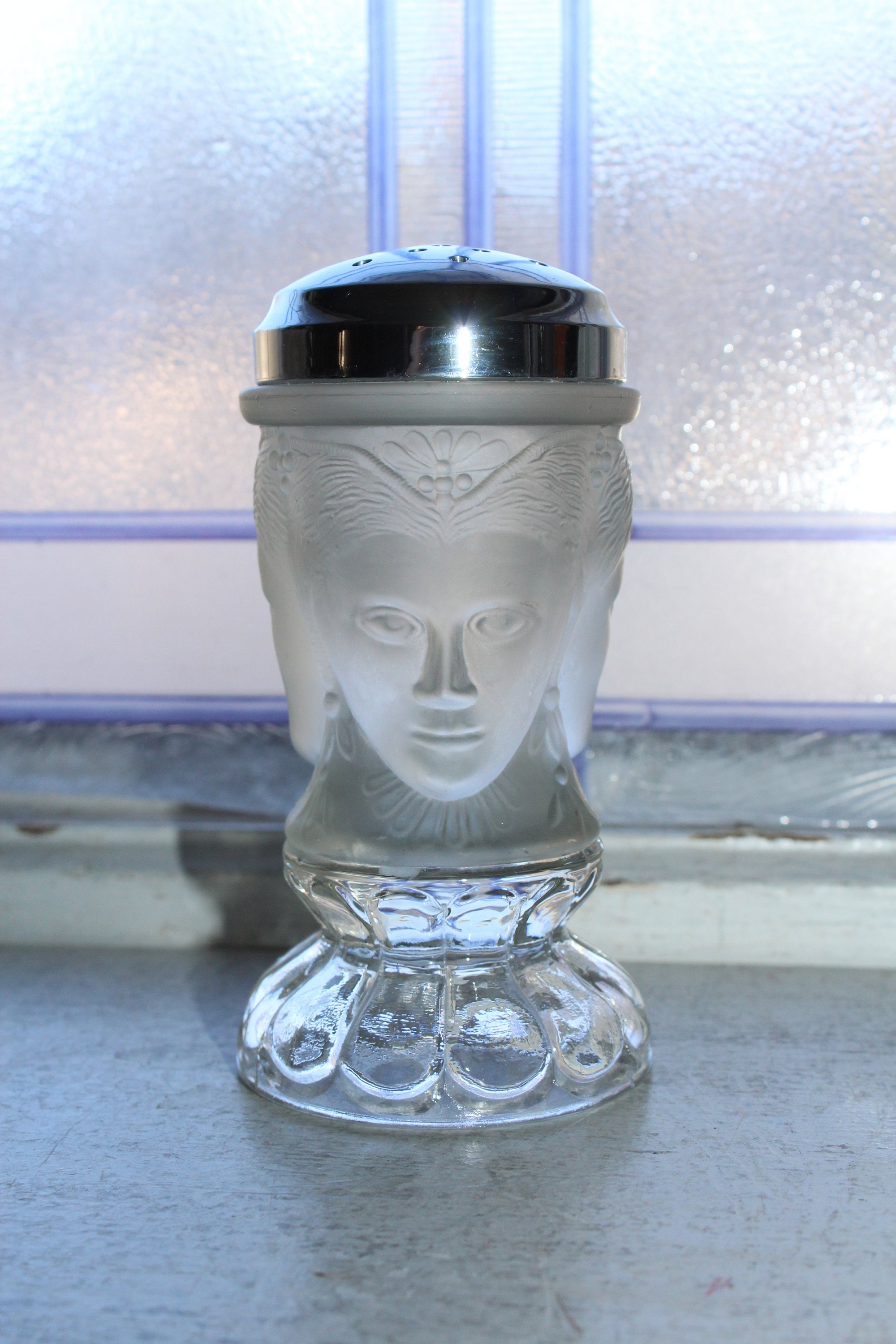 MMA Frosted Glass 3 Faces Muffineer Sugar Shaker Duncan Miller