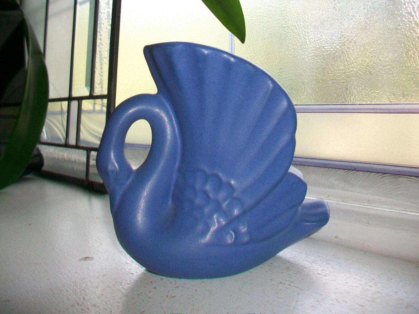 Vintage Planter Vase Rosemeade Pottery Blue Swan - Etsy
