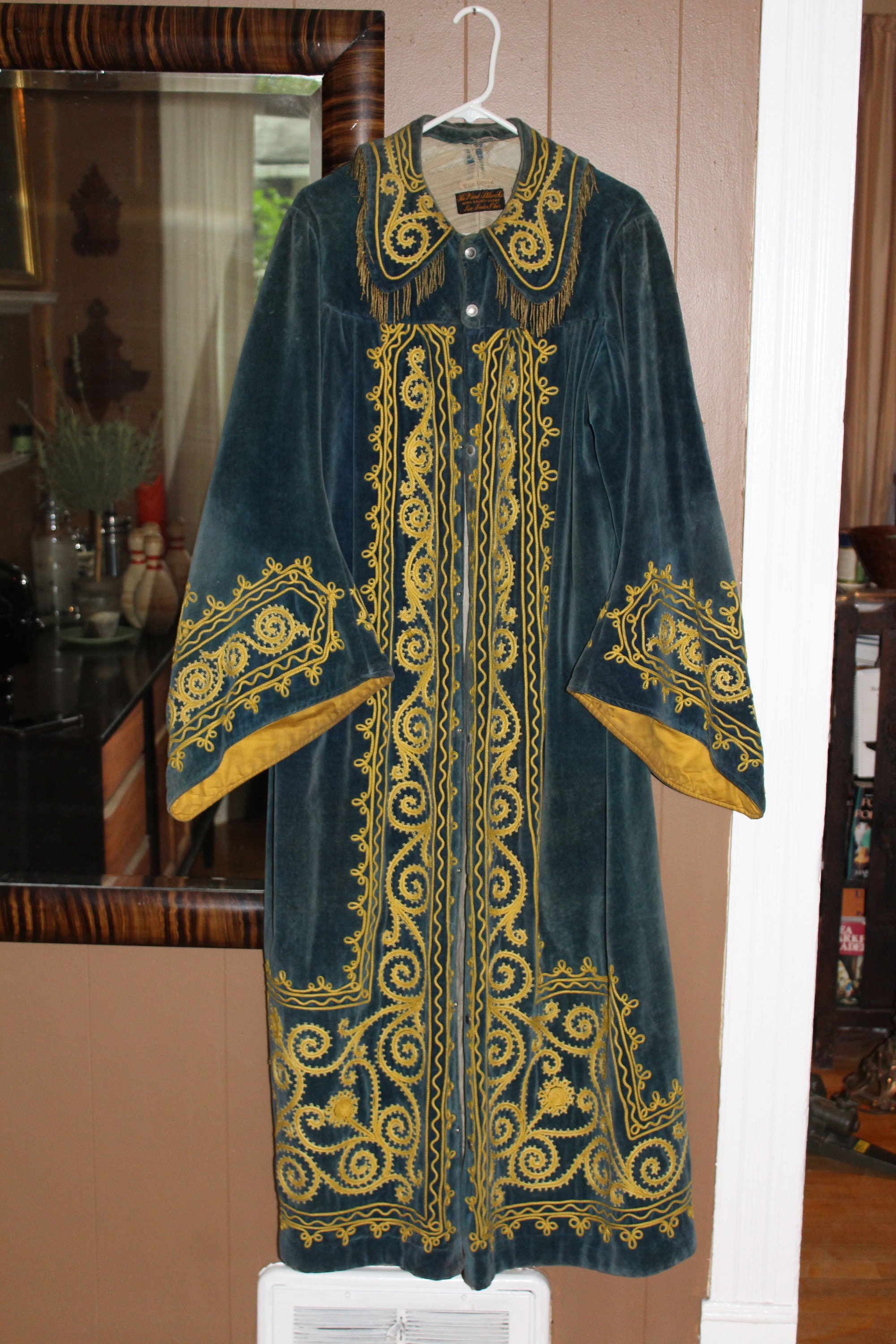 Antique Odd Fellows Robe Masonic Halloween Rennaissance Costume Wizard