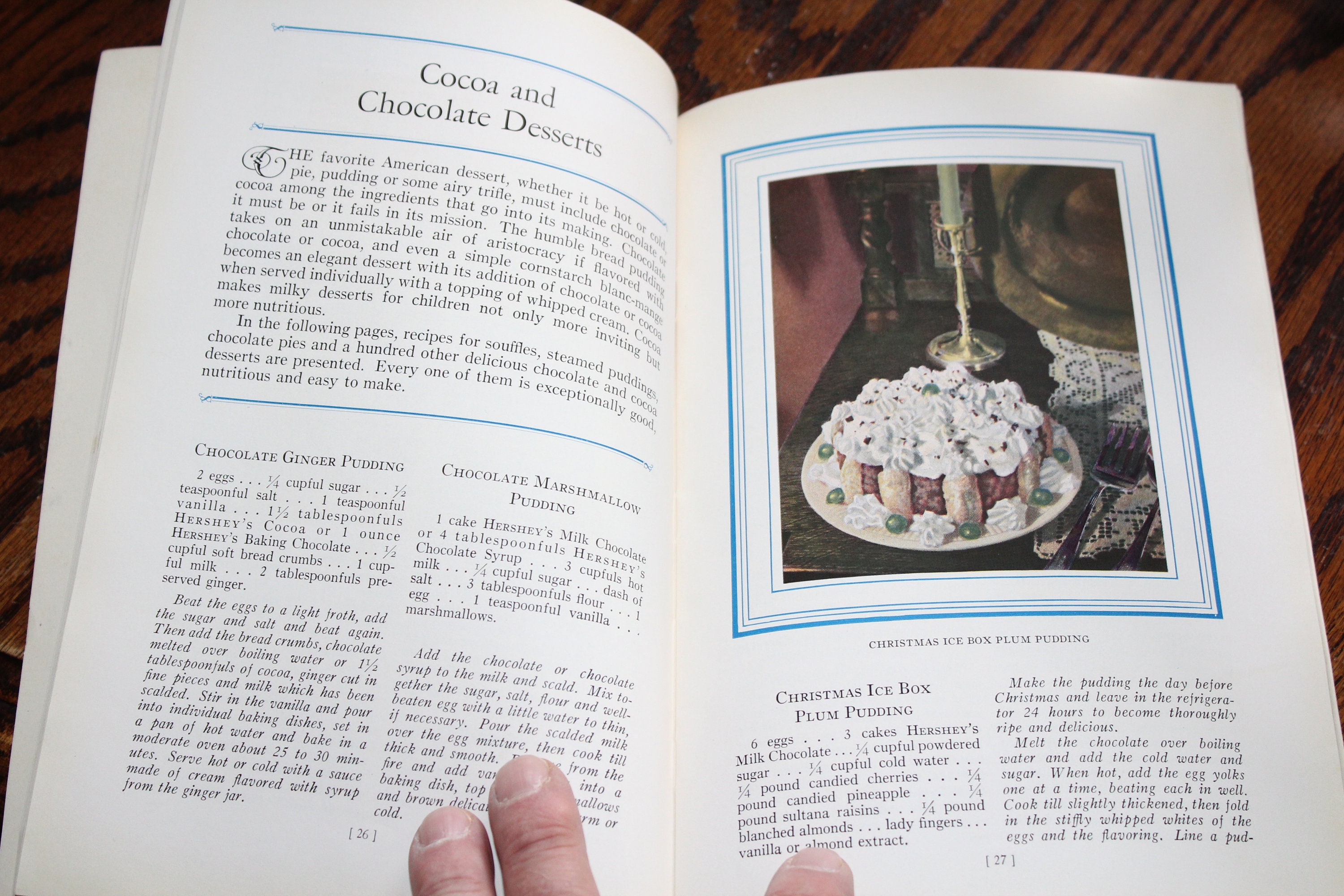 Vintage 1930 Cookbook The Hershey Recipe Book Chocolate