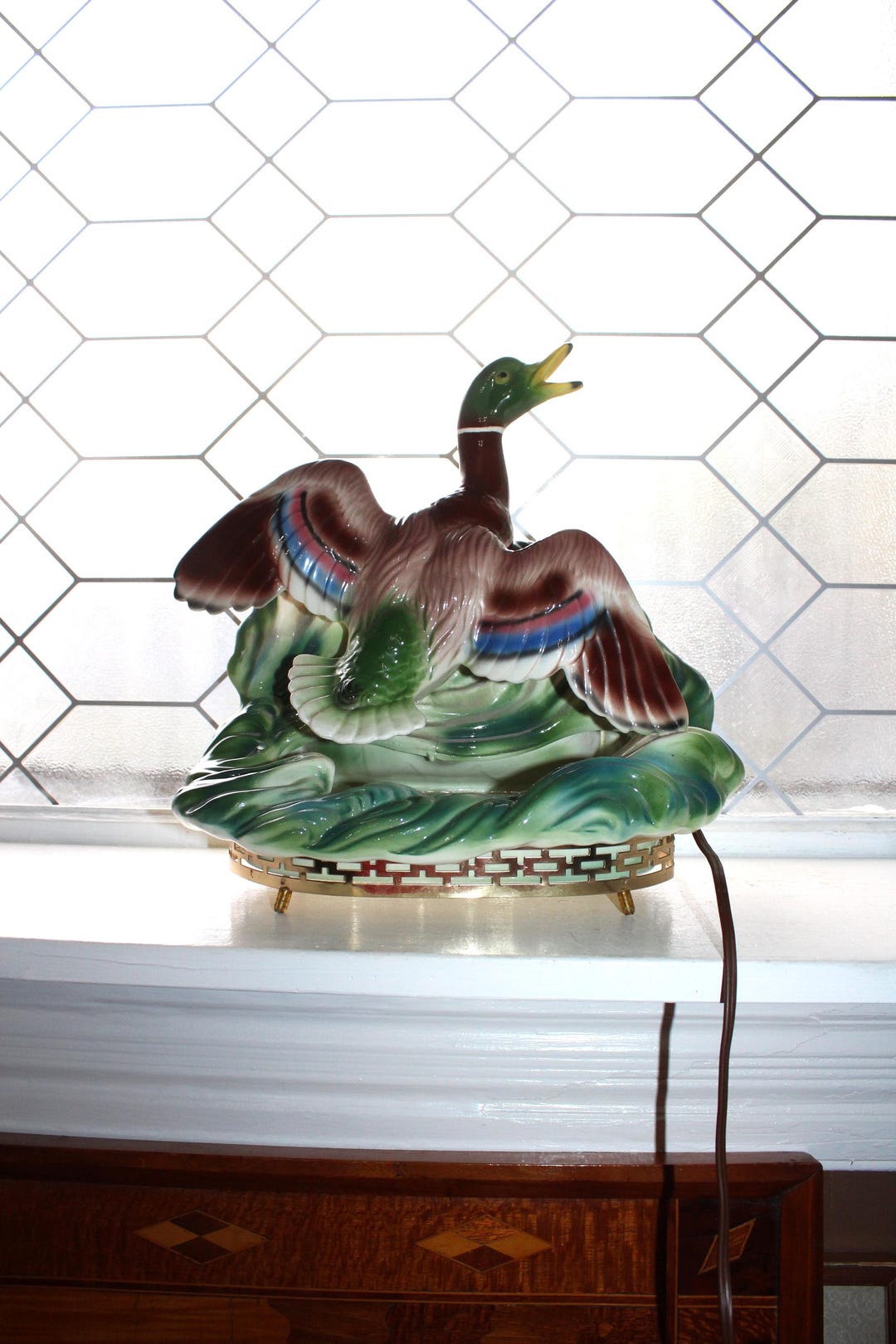 Vintage 1950s Mallard Duck TV Lamp Planter Maddux Mid Century Decor - Etsy