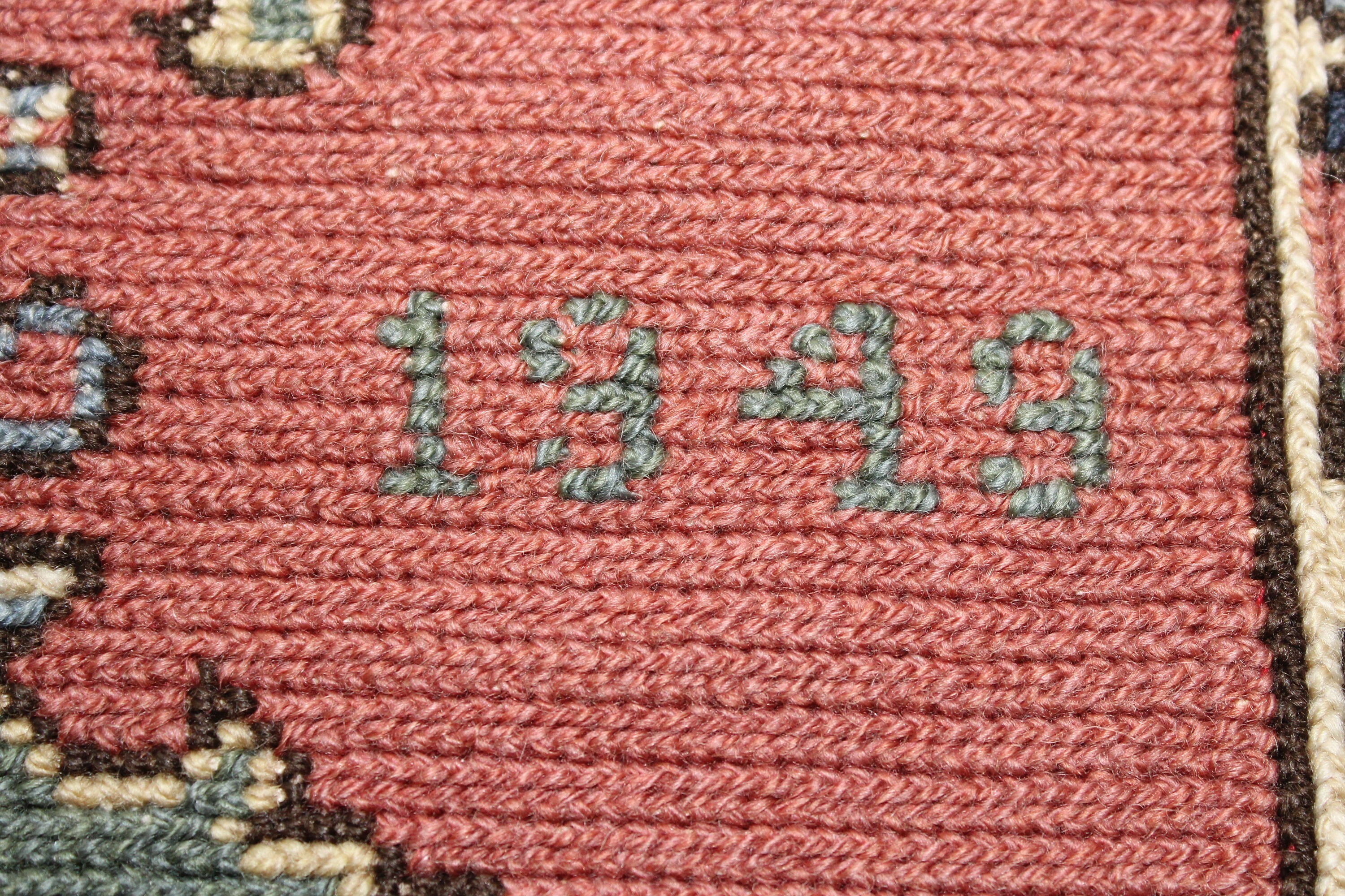 Vintage Norwegian Wool Table Runner Tapestry Scandinavian Folk Art