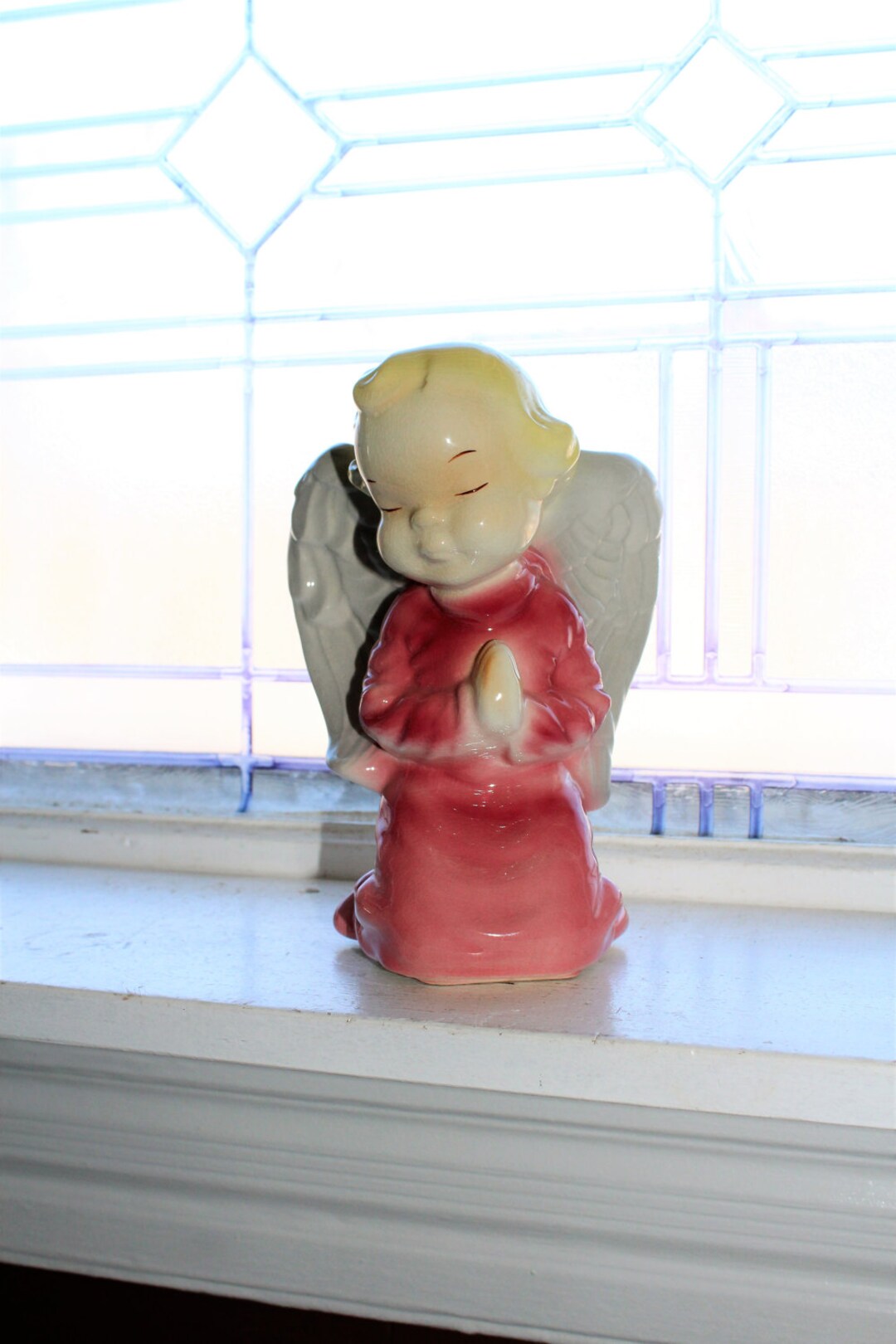 Vintage Royal Copley Pink Angel Planter Wall Pocket 1950s - Etsy
