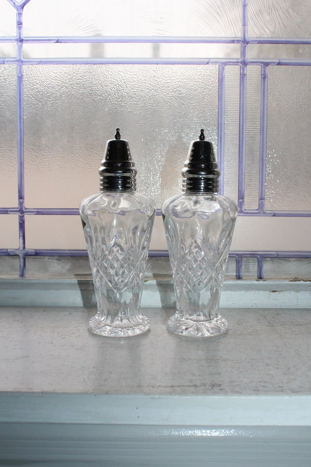 Large Shannon Crystal Dublin Salt and Pepper Shakers With Box - Etsy