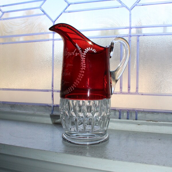 Ruby Flash Glass - Etsy