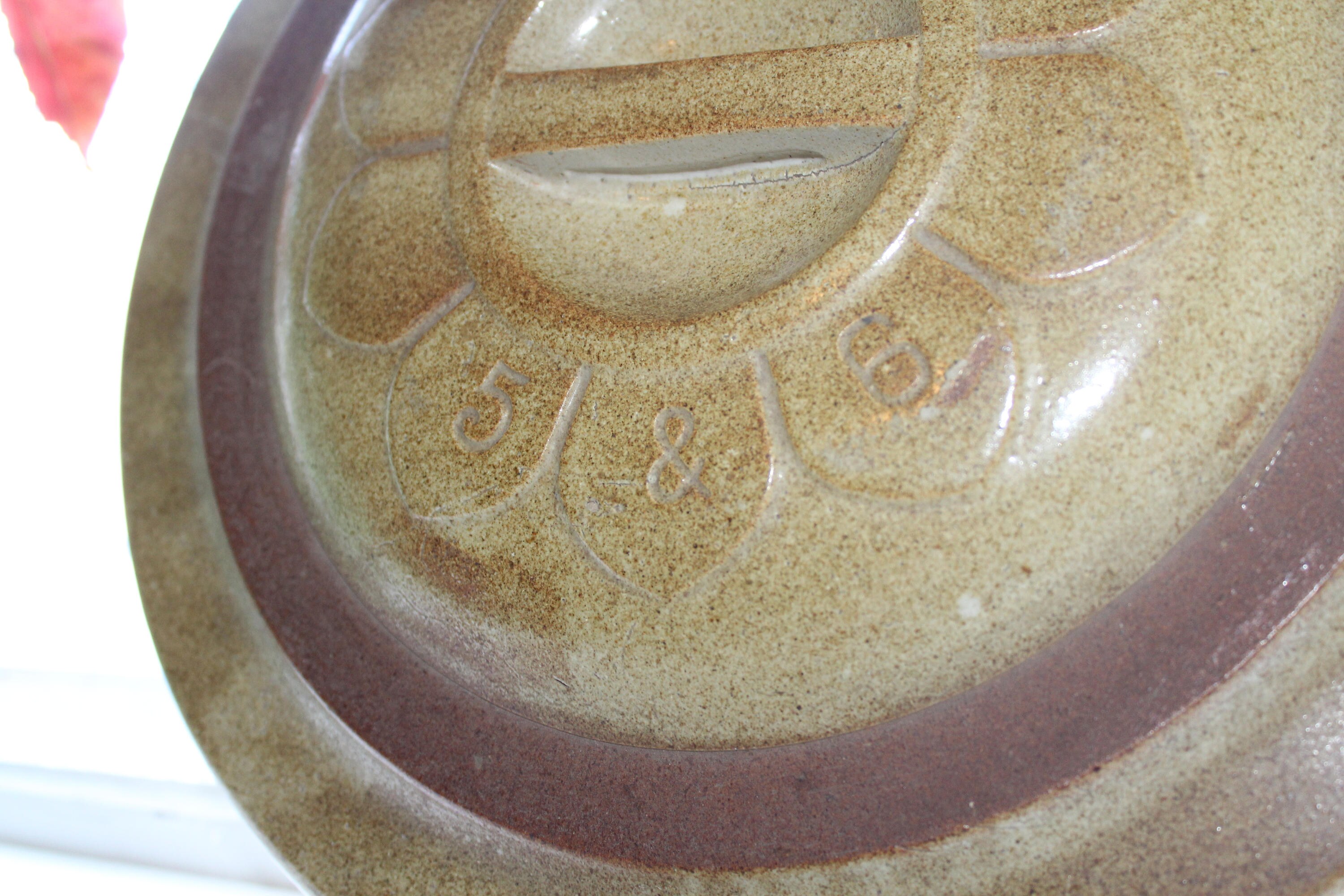 Red Wing Stoneware Crock Lid Daisy Bar 5 & 6 Gallon Antique Rustic ...