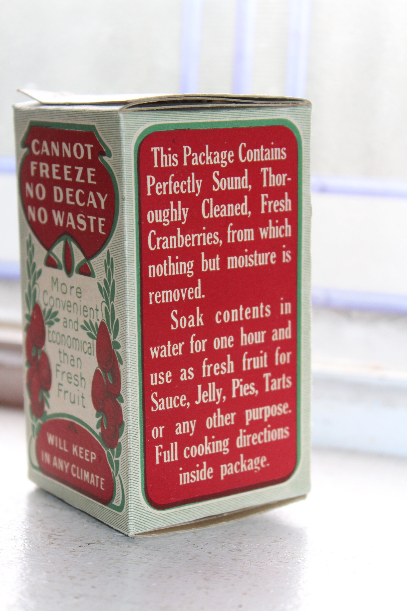 Antique Evaporated Cranberries Box Country Store Display | Etsy