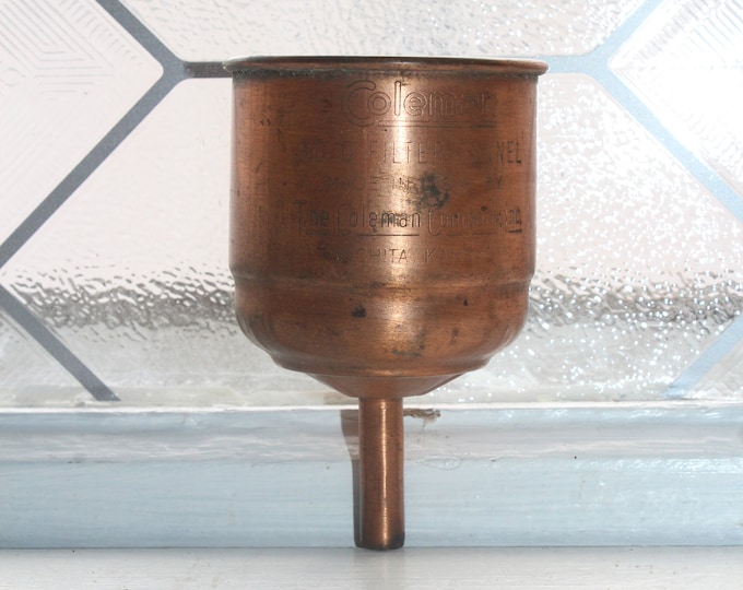 Vintage Coleman No. 0 Copper Funnel - Etsy