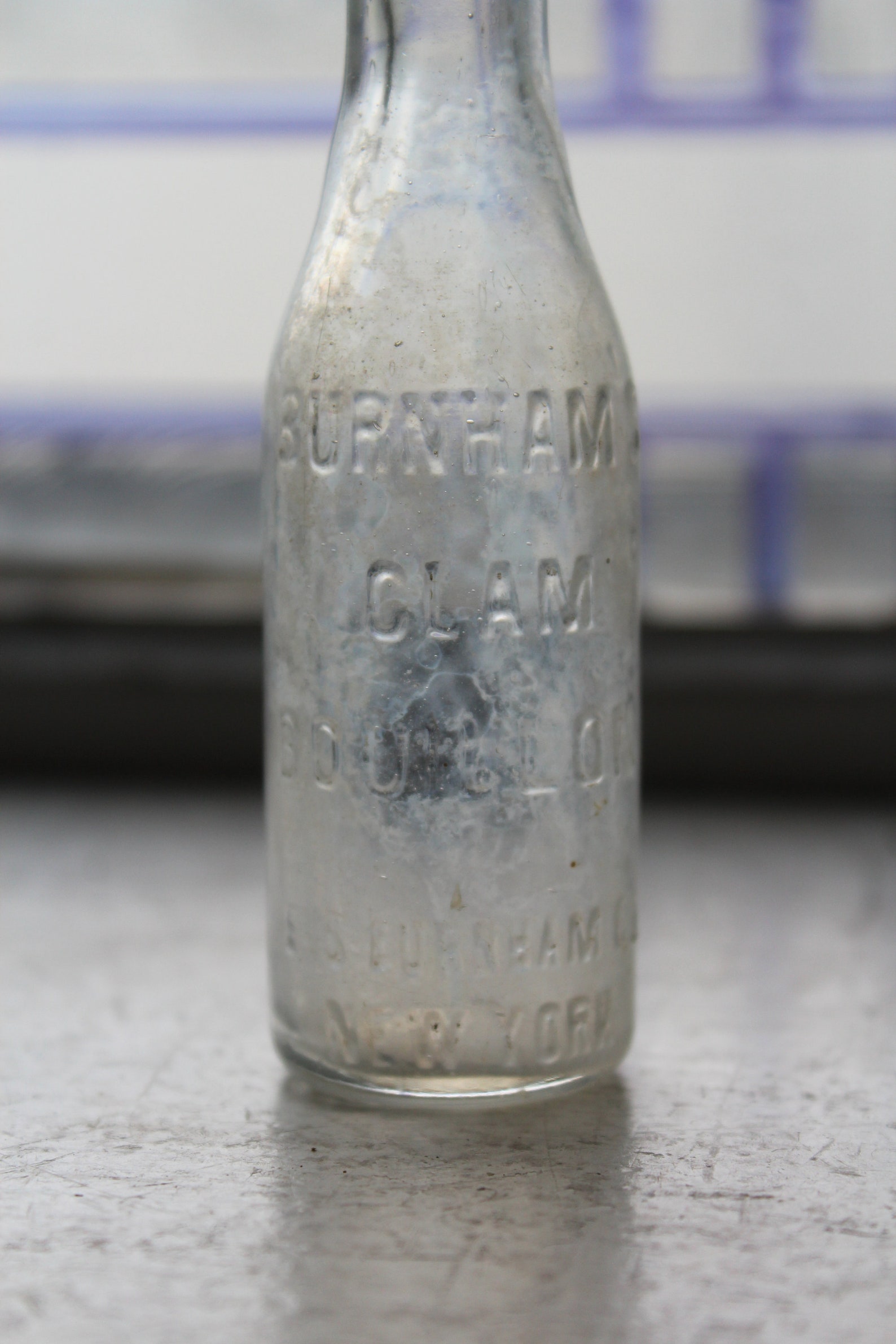 Antique Burnham's Clam Bouillon Bottle - Etsy