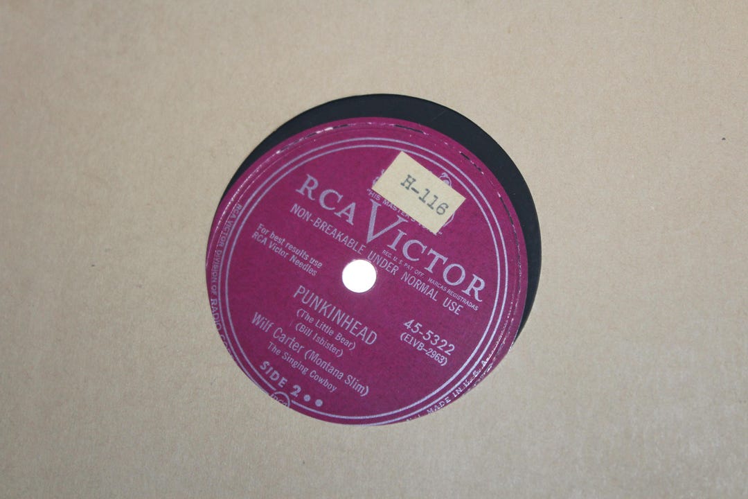 Vintage 78 Record RCA Victor the Night Before Christmas & Punkinhead ...