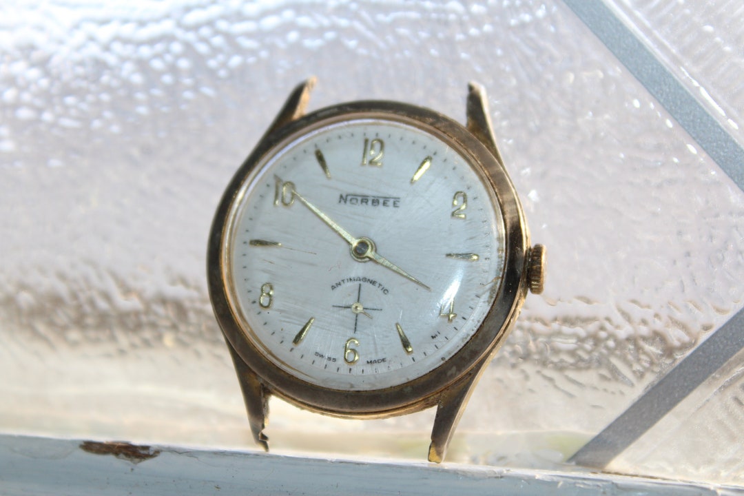 Vintage Men's Norbee Antimagnetic Swiss Wrist Watch - Etsy