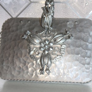 Vintage Hammered Aluminum Silent Butler by Rodney Kent 28 - Etsy