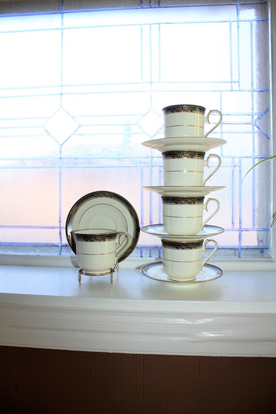 5 Noritake Spell Binder Cups and Saucers Vintage Dinnerware | Etsy