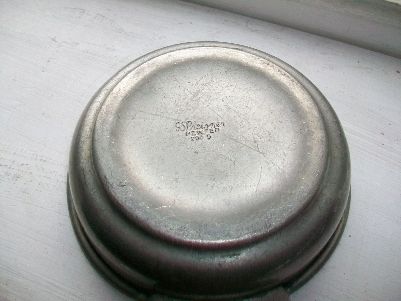 Vintage Pewter Porringer Preisner Pewter Co