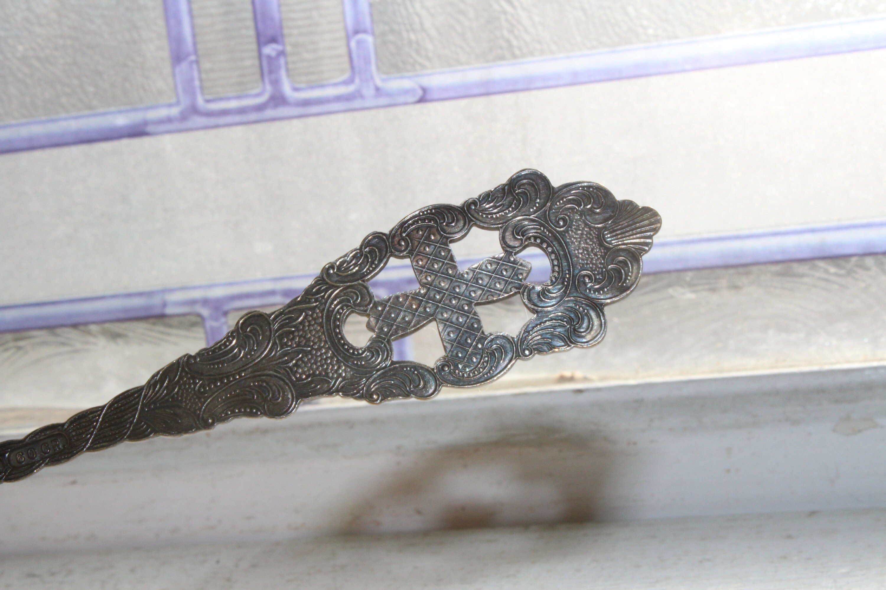 Antique Silverplate Spoon T K Norway Norwegian Scandinavian