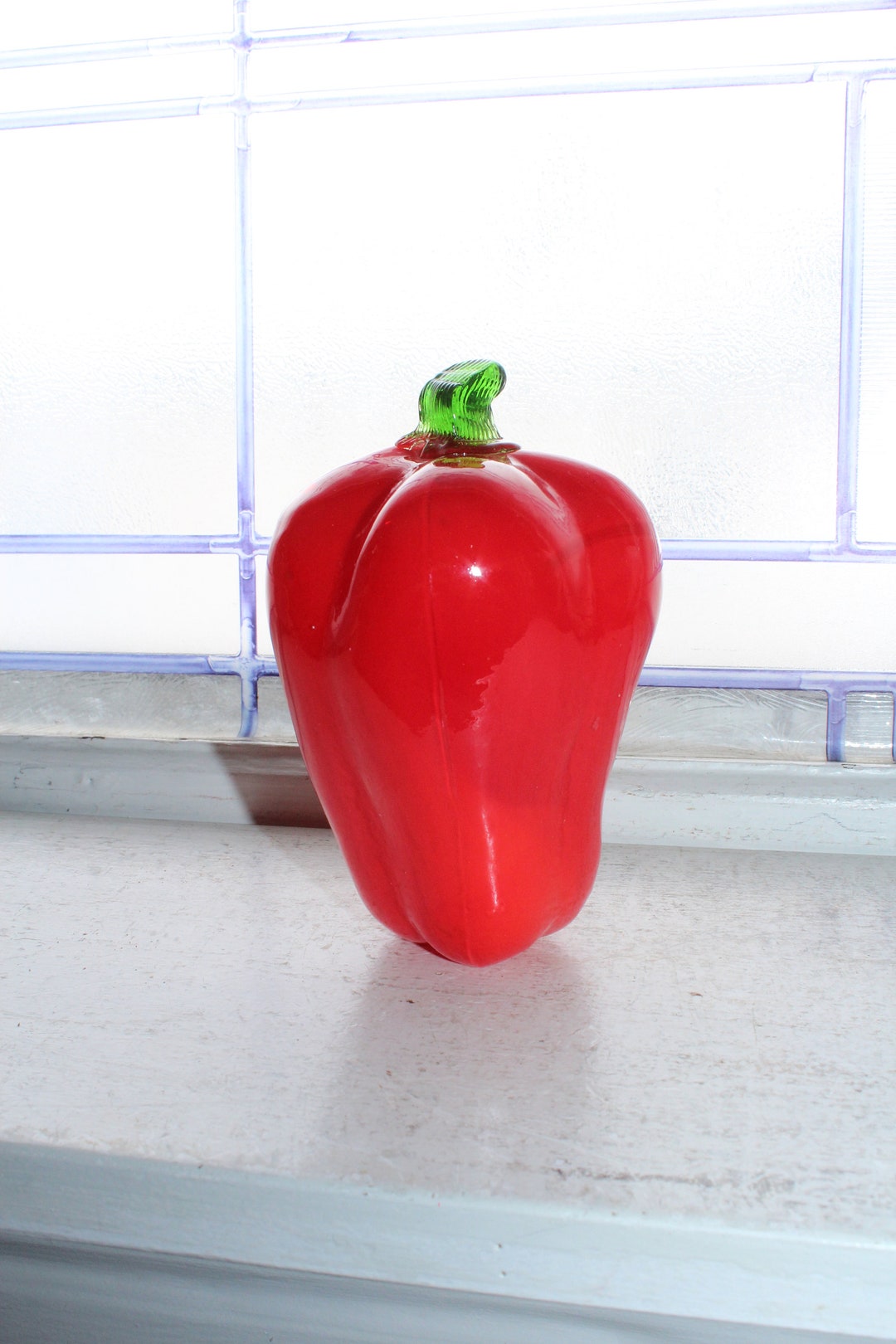 Vintage Murano Glass Large Red Pepper Vegetable Handblown - Etsy