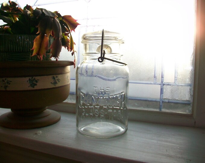Vintage Gayner Glass Top Quart Canning Jar Bail Handle 1900s - Etsy