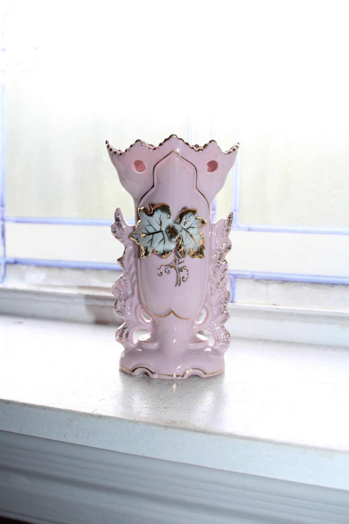 Vintage Pink Vase Lipper & Mann Bondware - Etsy