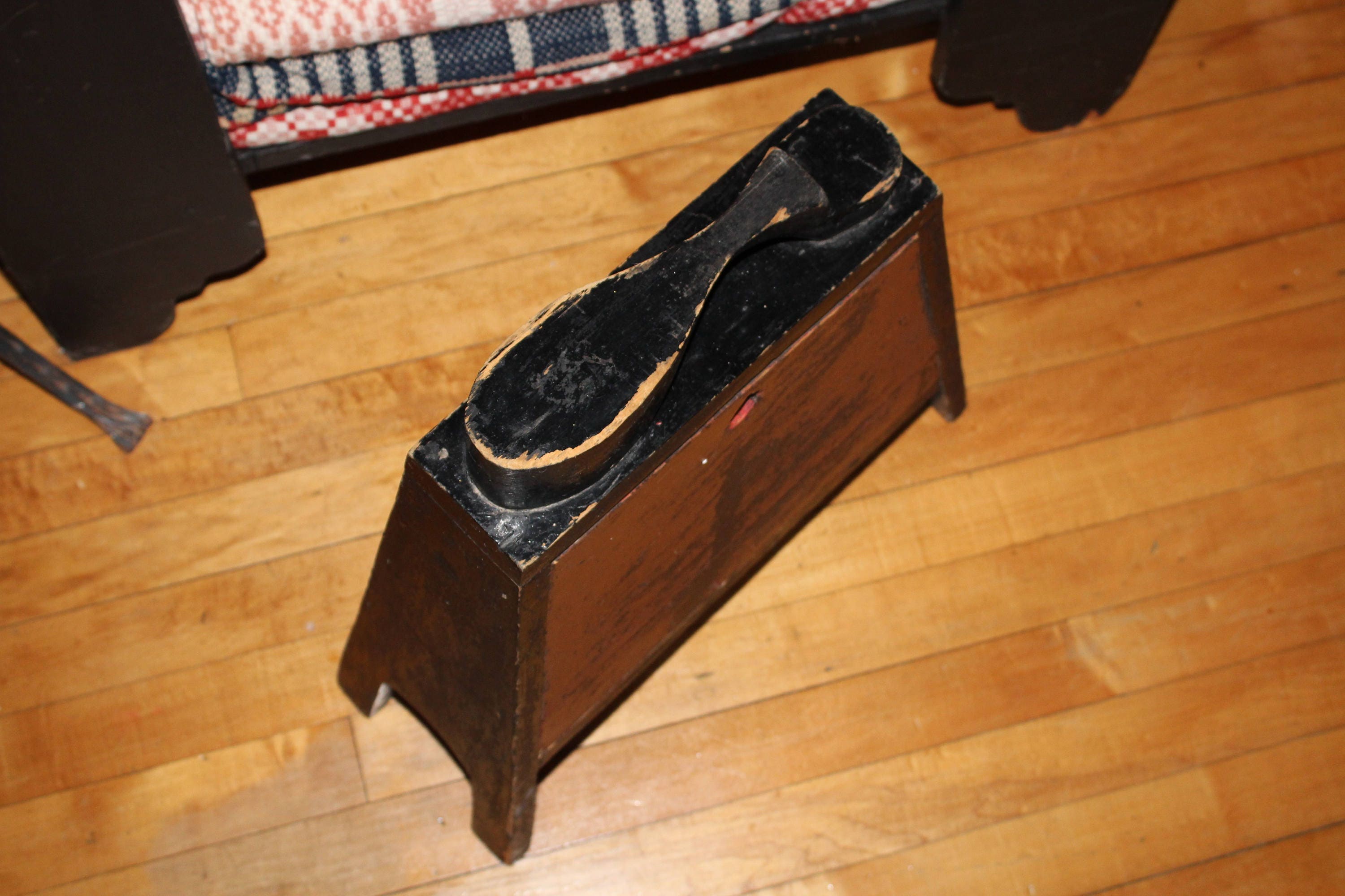 Unique Vintage Shoe Shine Stool Kit