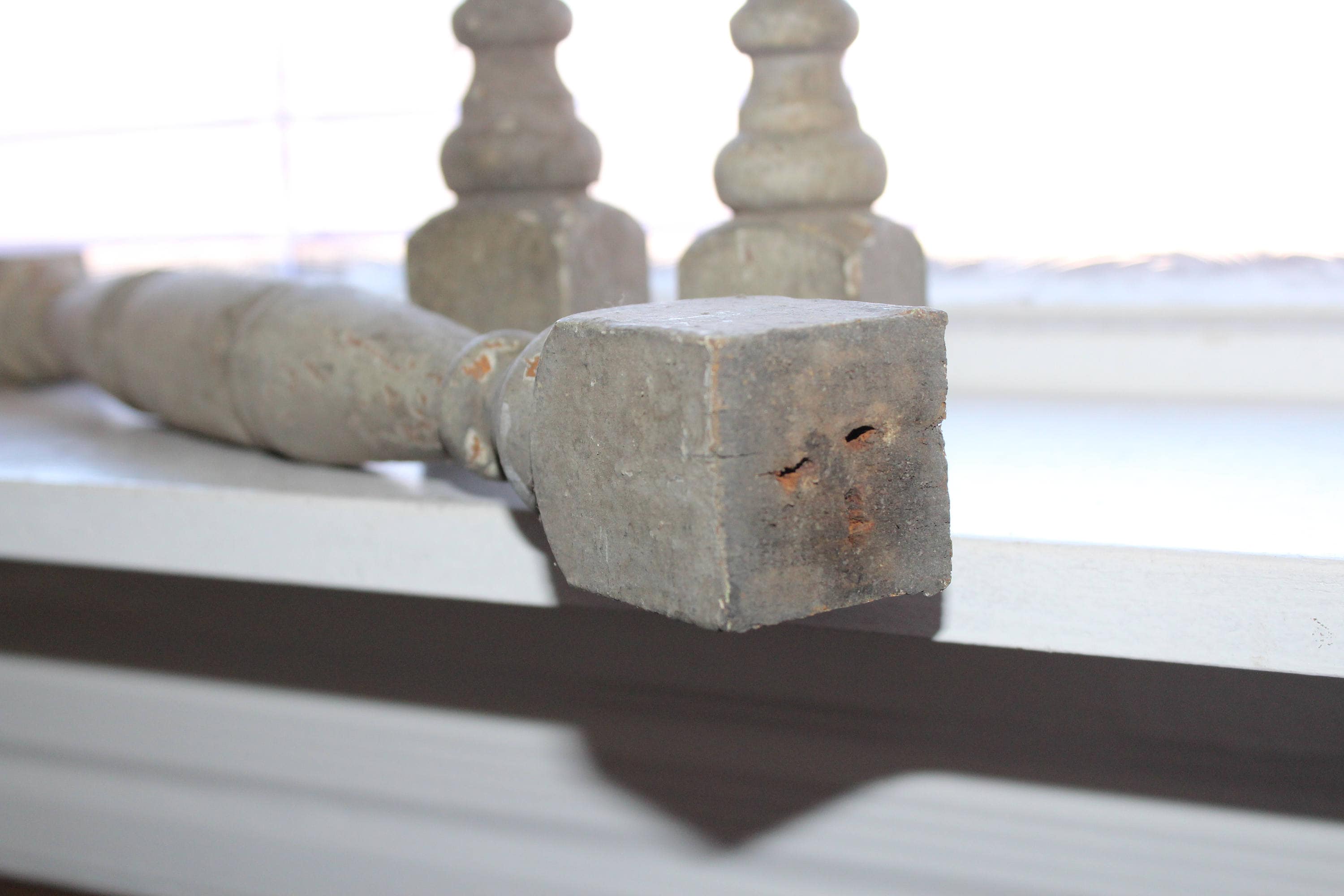 3 Vintage 1800s Porch Railing Spindle Posts Architectural Salvage 18