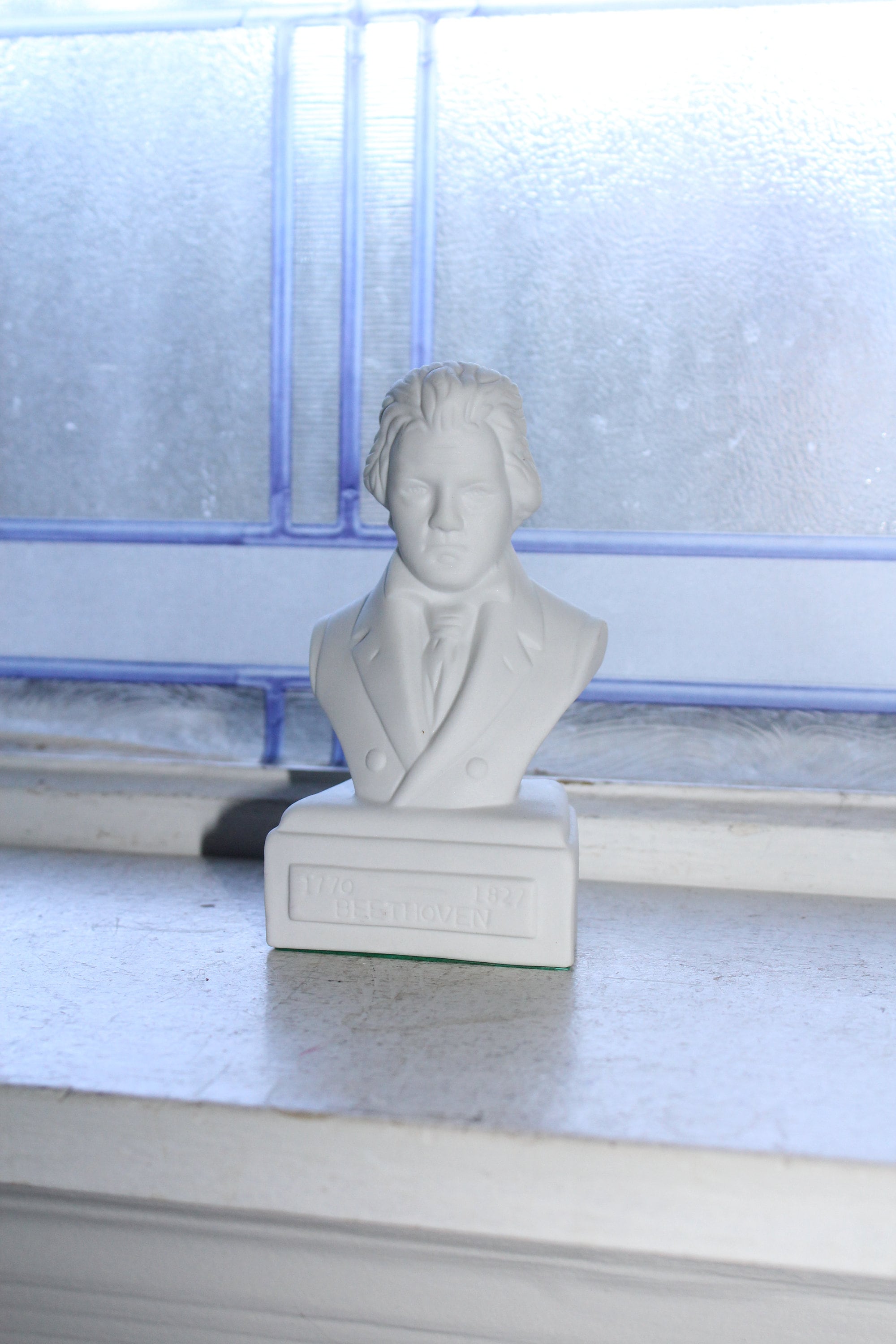 Vintage Classical Music Statue Bust of Beethoven Willis Music Co