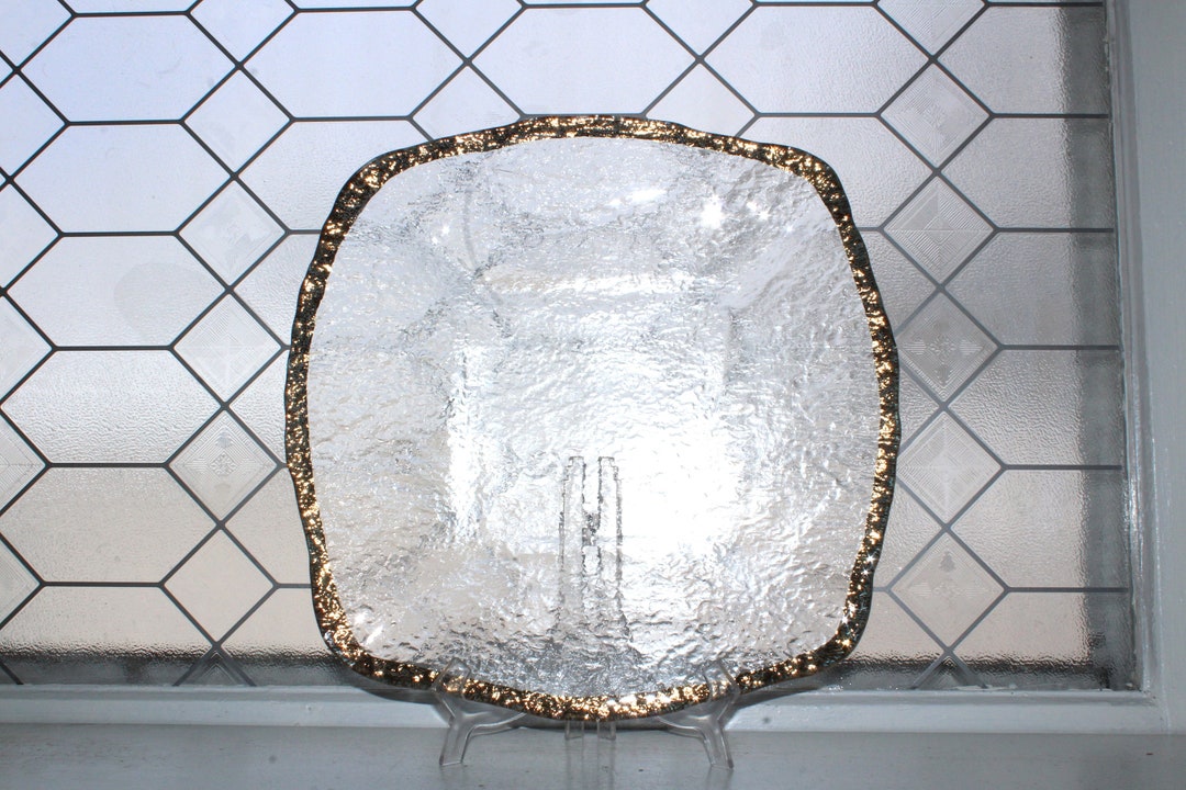 IVV Crystal Italy Glacier Large Square Platter Tray - Etsy