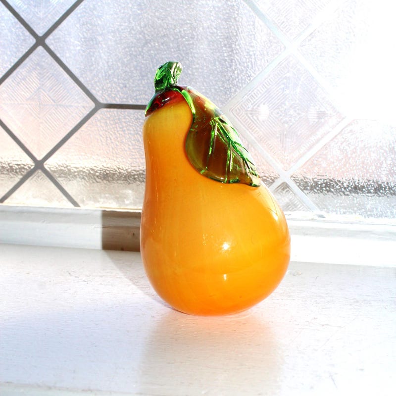 Handblown Glass Pears - Etsy